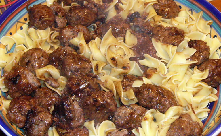 French Style Meatballs over Egg Noodles – Welcome to Rosemarie's Kitchen