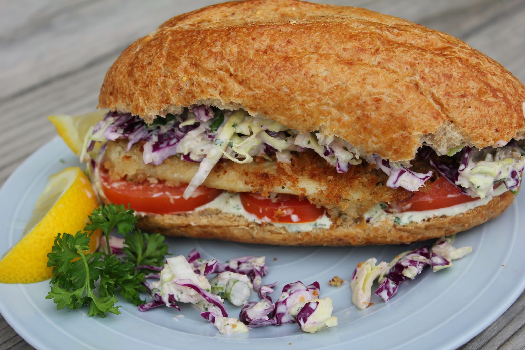 Lenten Tartar Sauce Coleslaw on a Cod Fish Sandwich – Welcome to ...