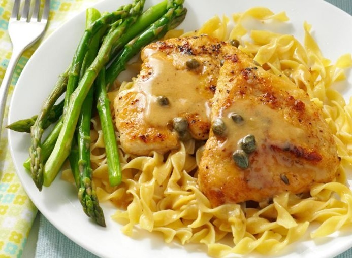 Egg Noodle Chicken Piccata – Welcome to Rosemarie's Kitchen